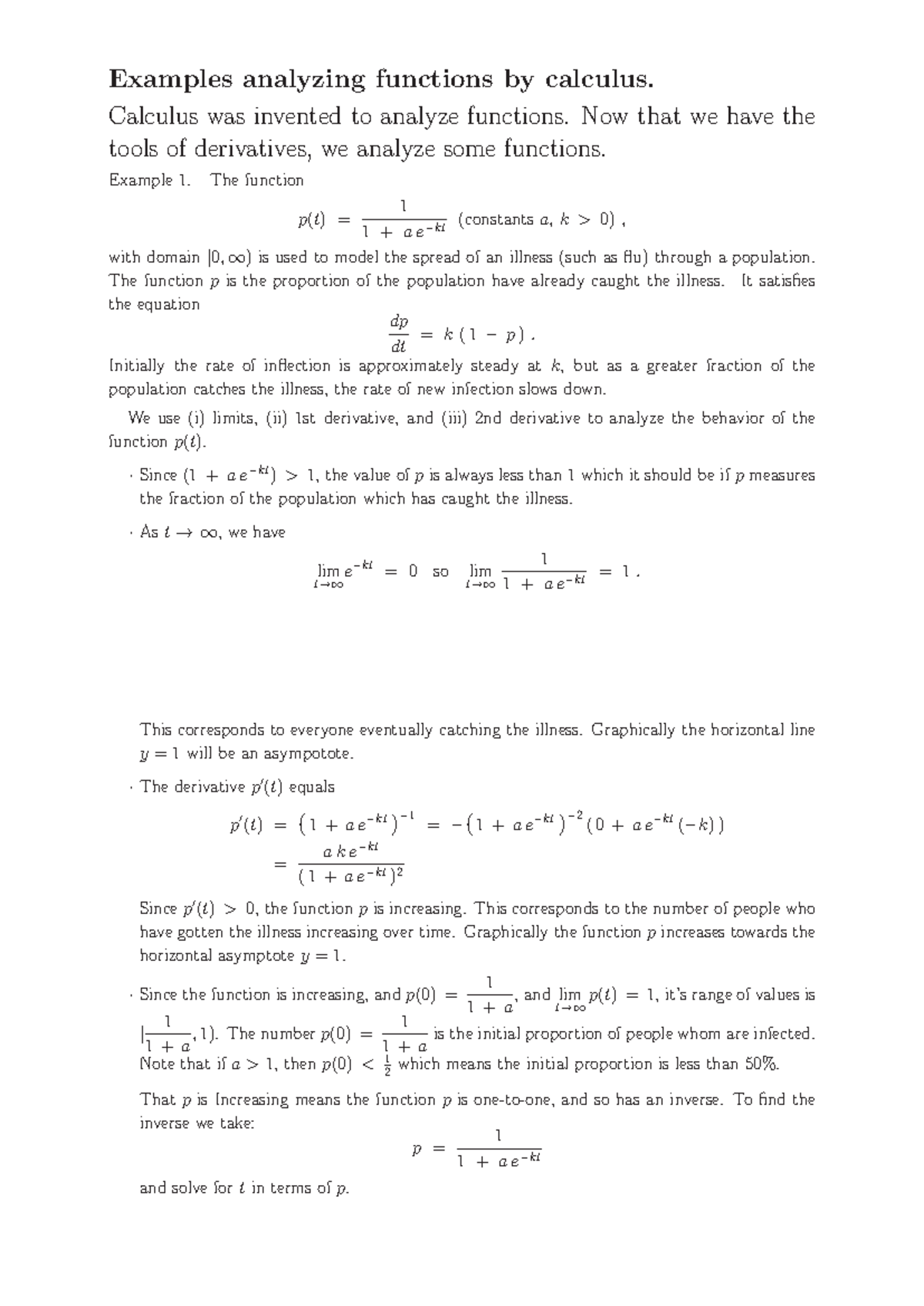 Math1013 2016 Lecture Slides: Function Analysis Week 10 - Studocu