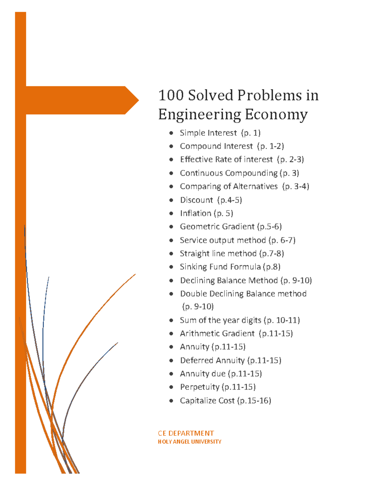 Engineering Economy Problems CE101: 100 Solved Problems with Solutions ...