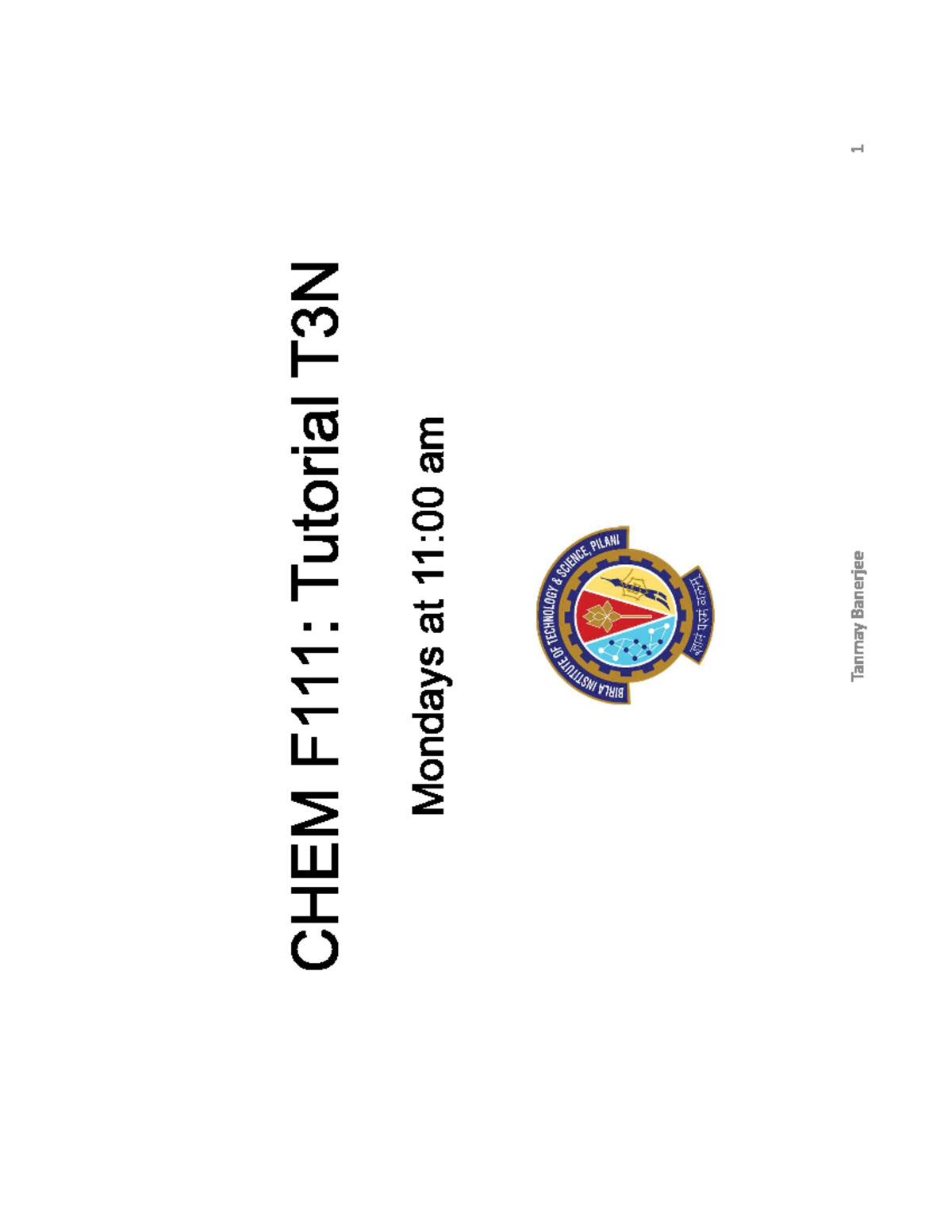 CHEM T3N Tutorial 1: Molecular Formulas & NMR Analysis - Studocu