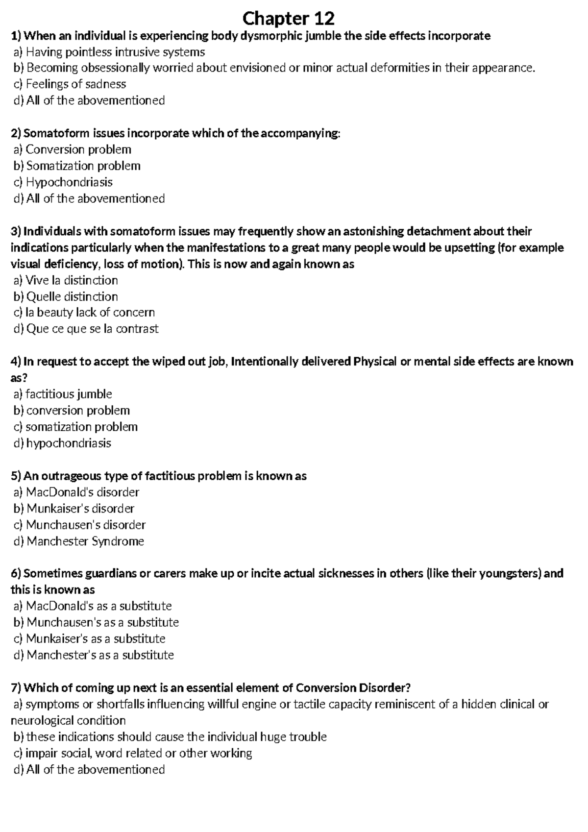 Chapter 12 - These are my practice quizzes for clinical psychology ...