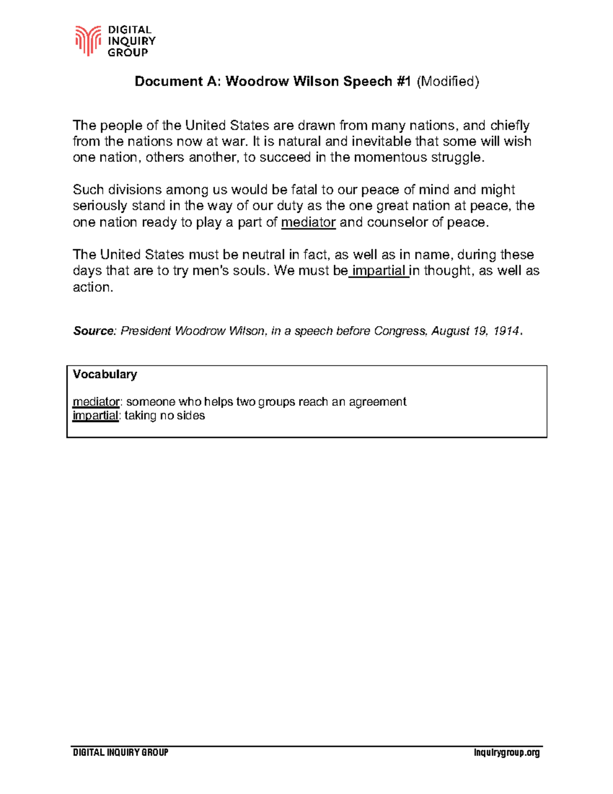 U.S. Entry into WWI: Analysis of Wilson's Speeches and Context - Studocu