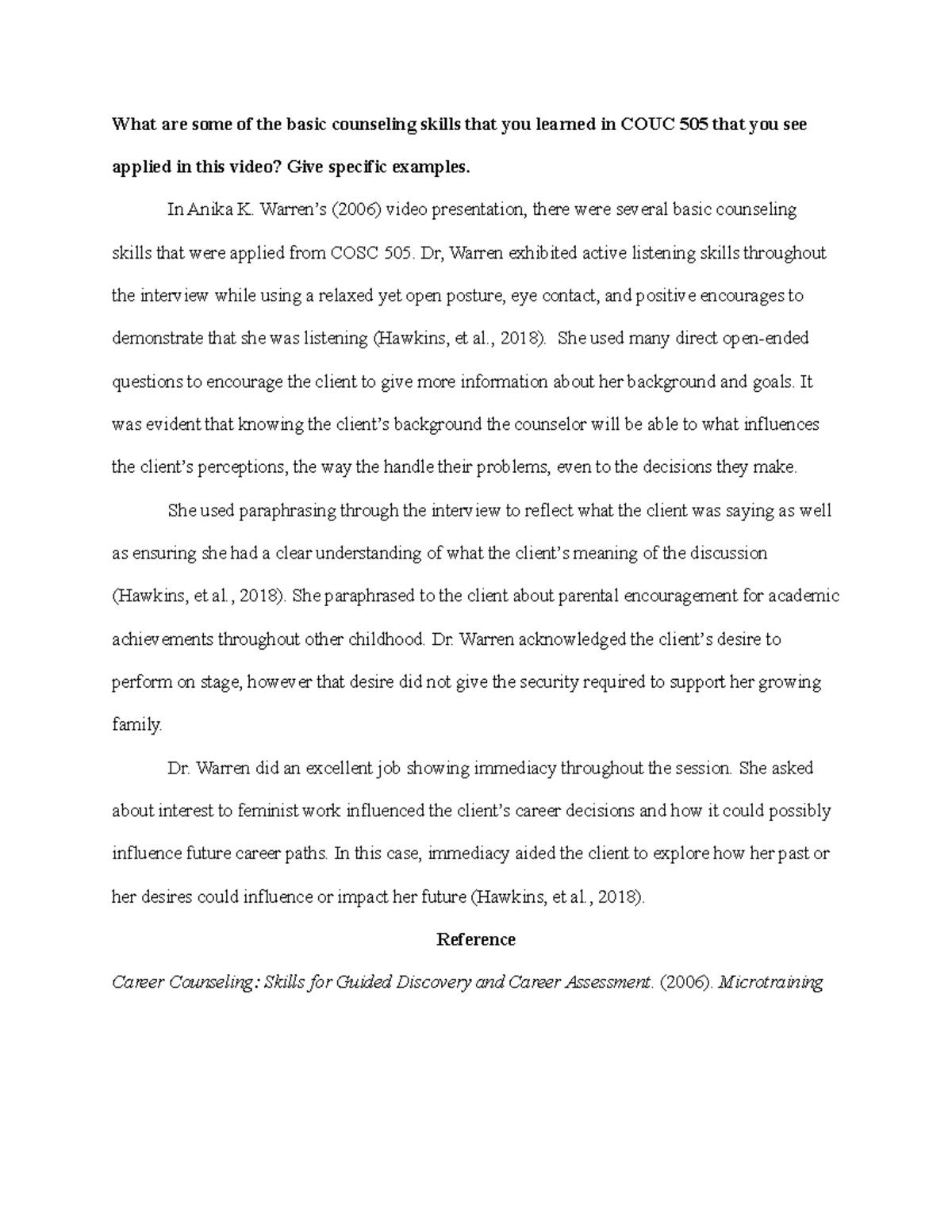 COUC 522 Quiz 2: Career Development Theories & Counseling Strategies ...