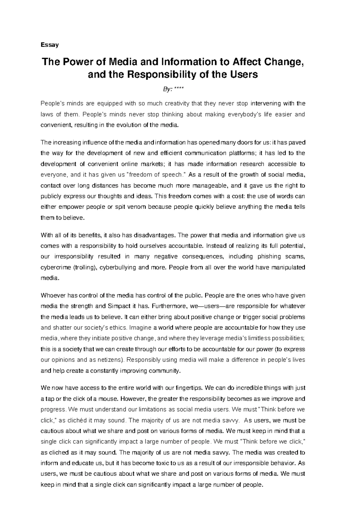 MIL module 4 - 1212 SENIOR HIGH SCHOOL 12 Media and Information ...