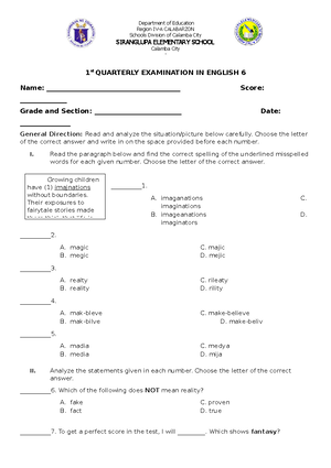 Matatag Textbook English 4 - English TEXTBOOK For inquiries or feedback ...