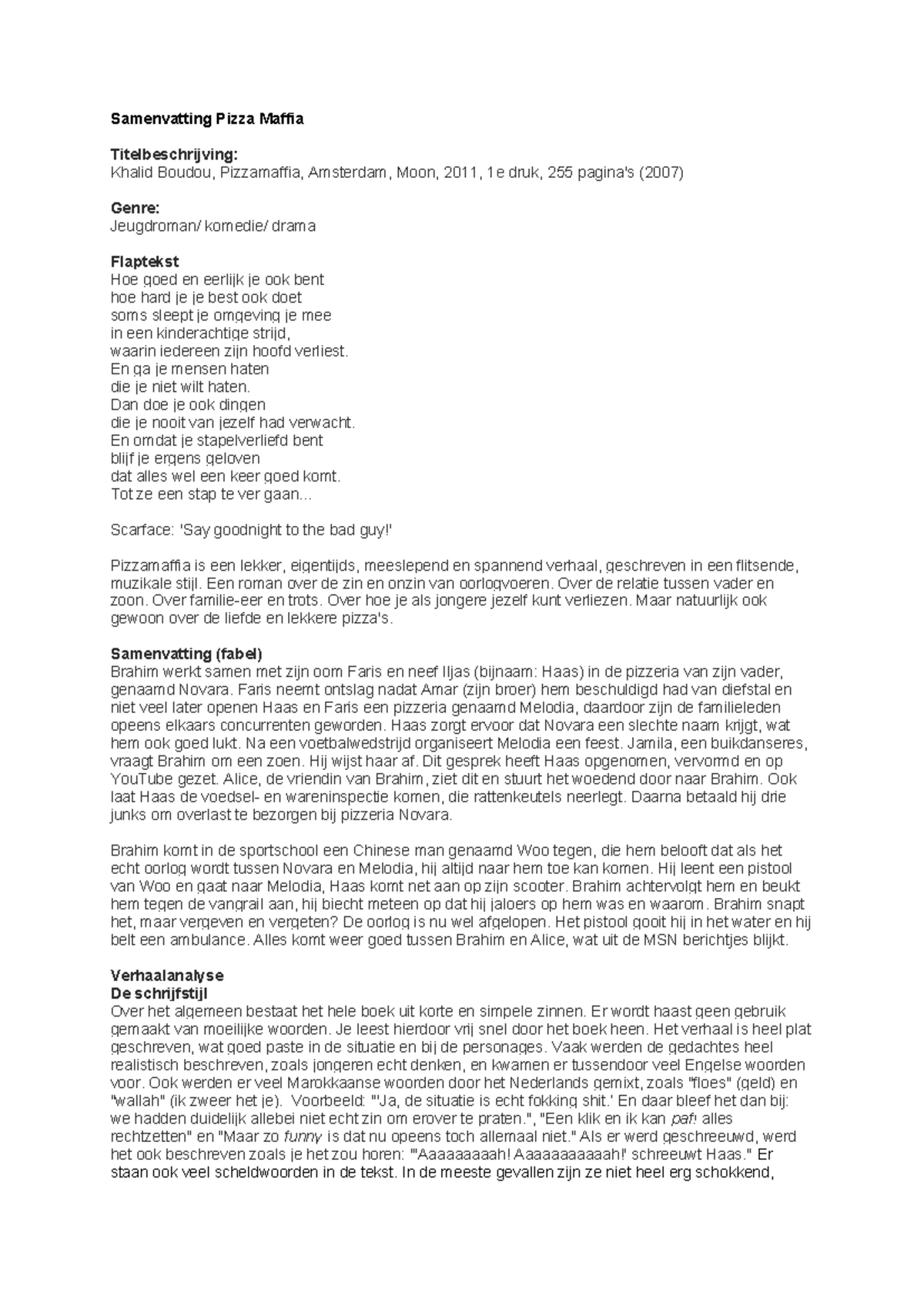 Fictiebegrippen - Essentiële Begrippenlijst voor Literatuurstudie - Studeersnel