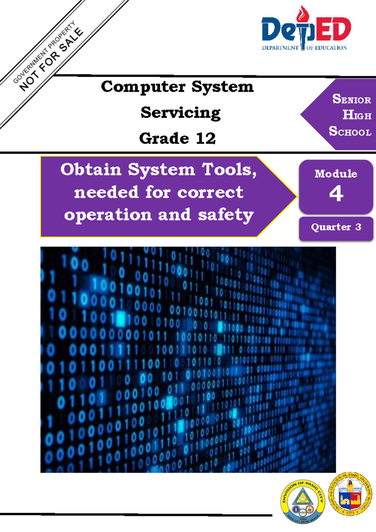 TVL CSS12-Q4-M4: System Tools for Computer Servicing in Grade 12 - Studocu