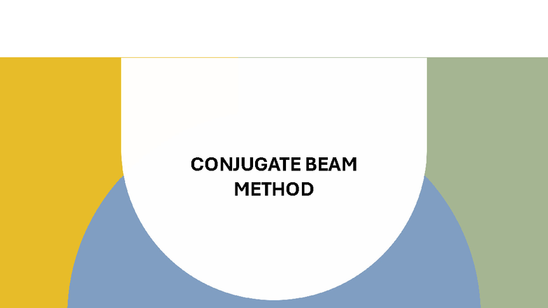 CBM - Conjugate Beam Method: Concepts and Applications - Studocu