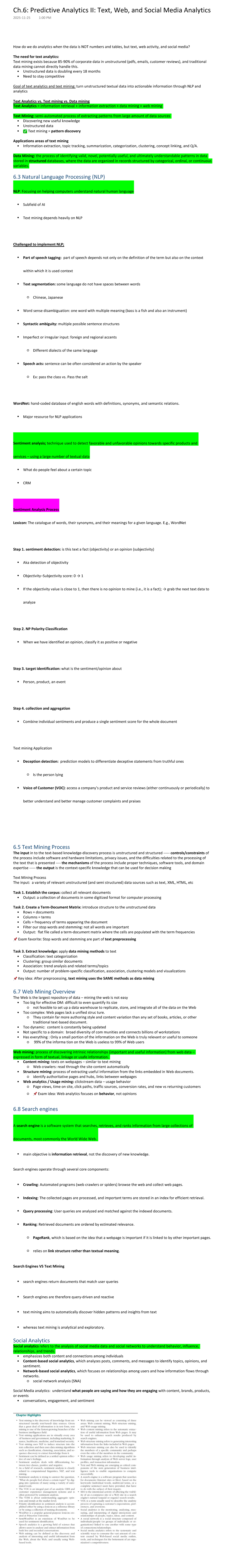 Ch. 6: Predictive Analytics II - Text, Web & Social Media Analytics ...