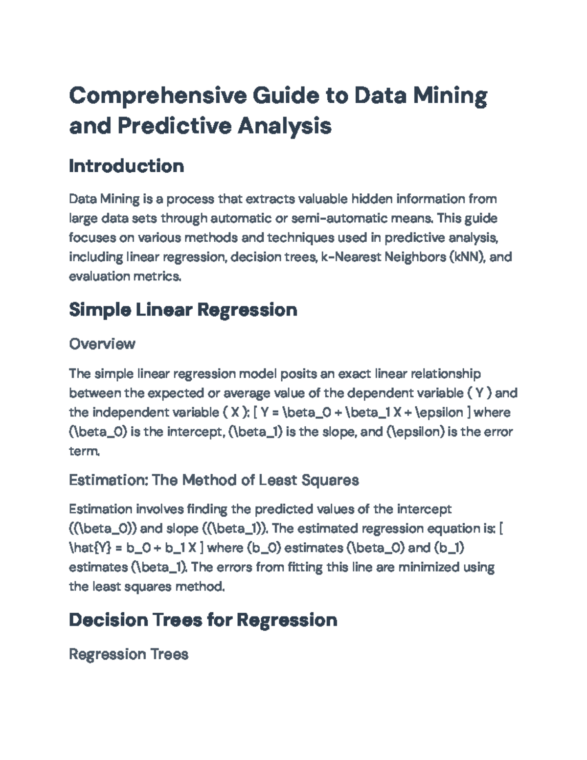 Comprehensive Guide to Predictive Analysis & Data Mining Techniques ...