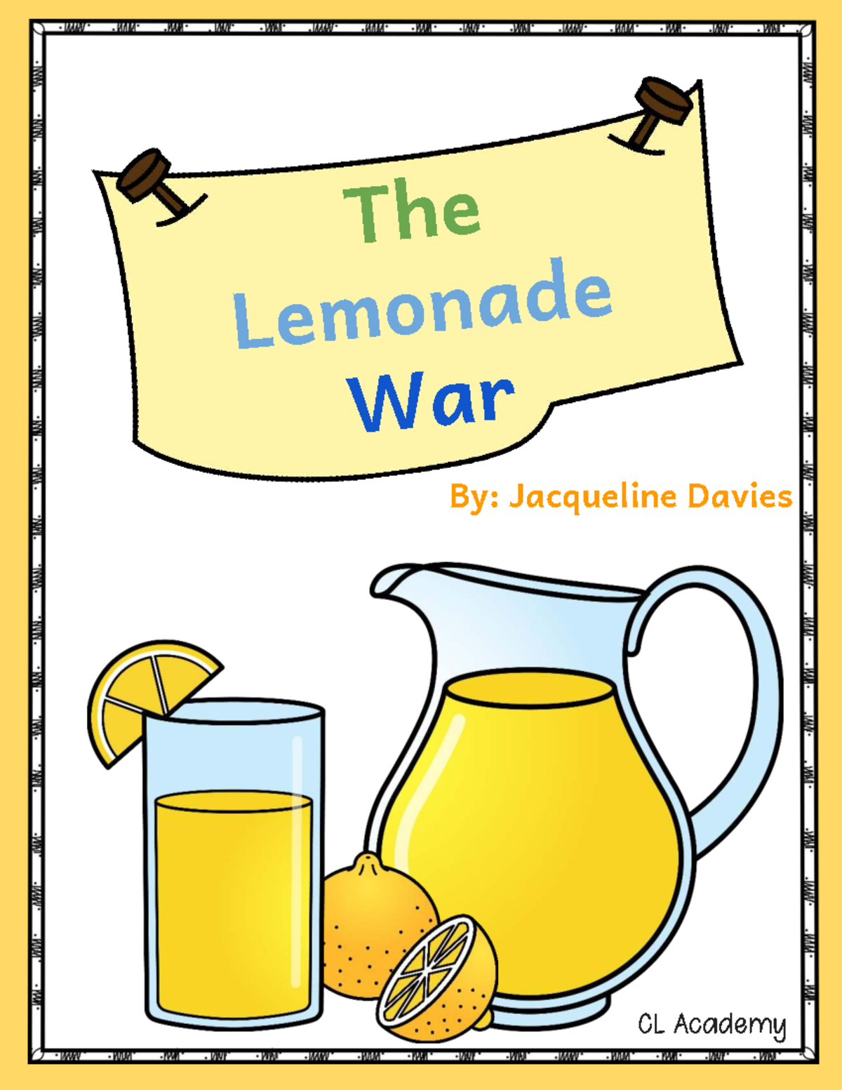 Lemonade War Novel Study: Figurative Language & Comprehension Notes ...
