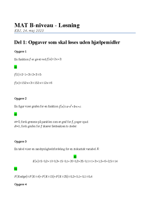 Mat b projekt - HHX MERKANTIL STUDENTEREKSAMEN Matematik B Projektoplæg/tema hhx231-MAT/B ...