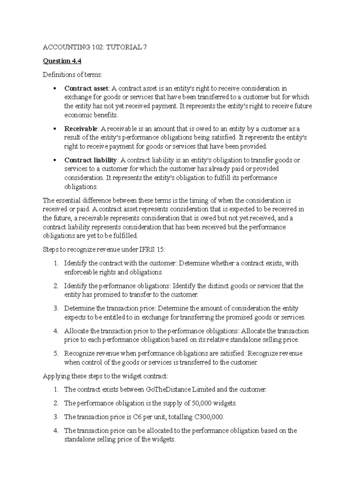 Accounting 102 TUT 7 - ACCT102 PRACTICE MATERIAL - ACCOUNTING 102 ...