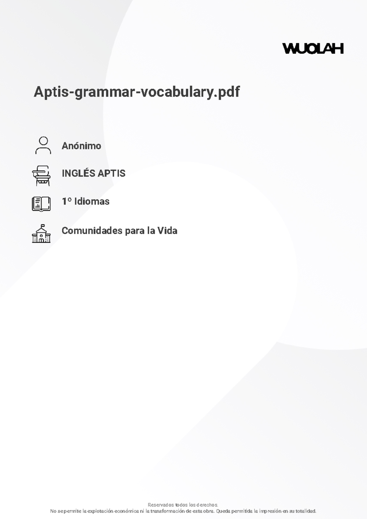 Aptis Grammar & Vocabulary Practice - Version 1 (Final Exam) - Studocu