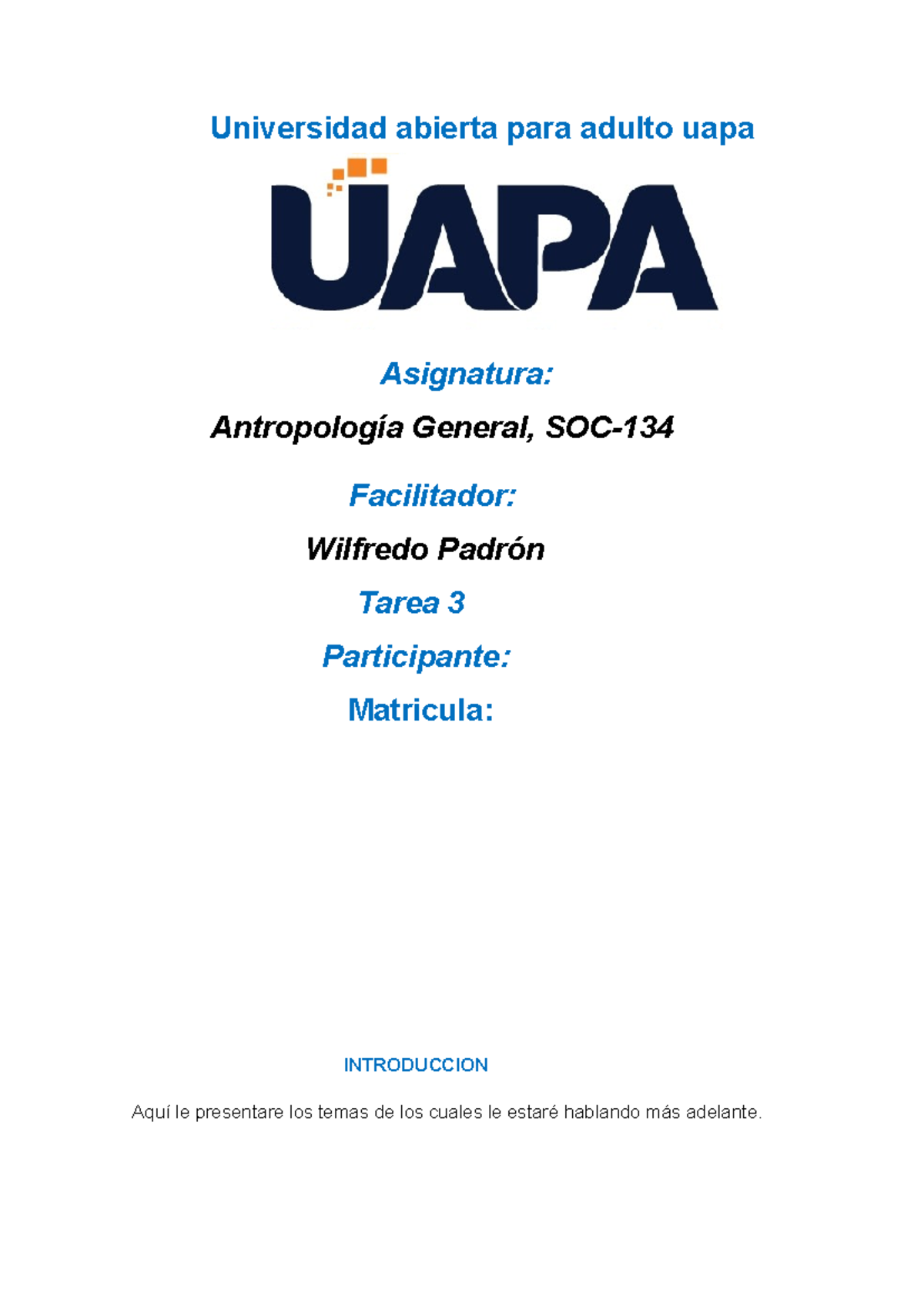 Antropología General SOC- Tarea 3: Variación Humana y Genética - Studocu