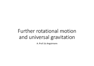 6 Circular Motion AND Gravitation - General Physics - Studocu