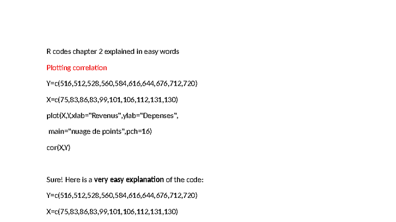 R Codes Chapter 2 Explained: Correlation, Tests & ANOVA - Studocu