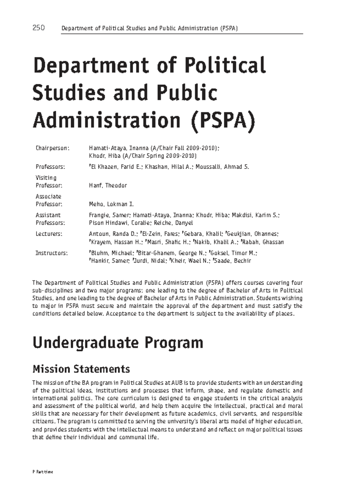 PSPA 201 - Overview of Political Studies and Public Administration ...