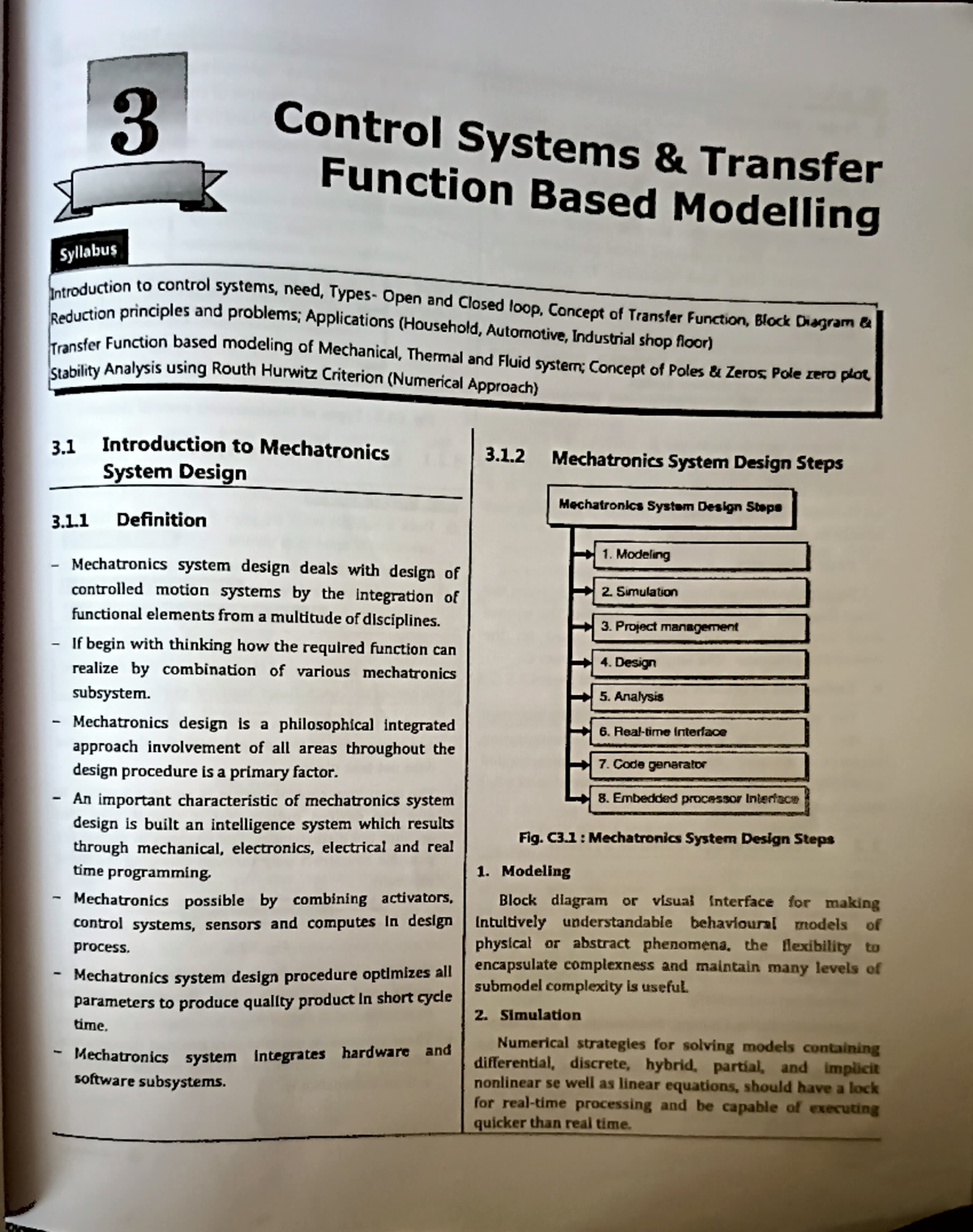 Mechatronics (SPPU) Final Exam Notes on Control Systems & Transfer ...