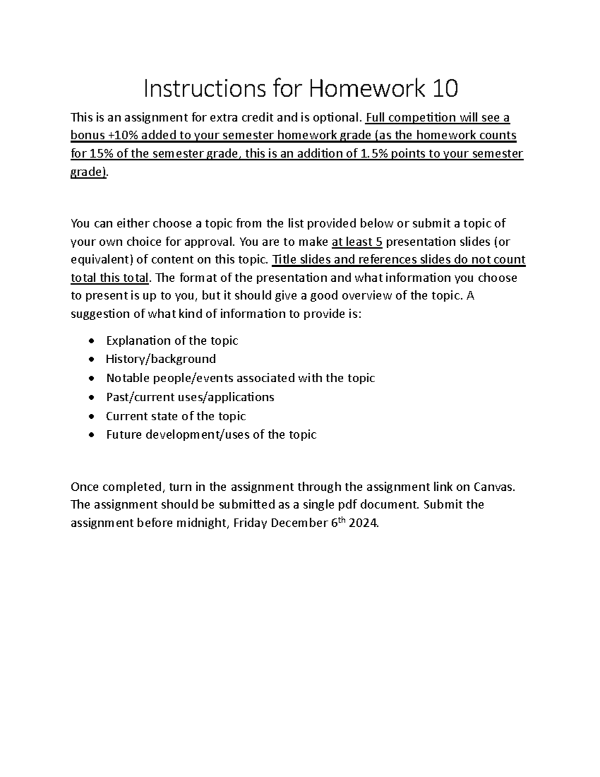 Physics Final HW 10 Assignment Key - Instructions for Homework 10 This ...