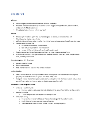 Biol103 Final Exam Study Guide - BIOL 103 - Studocu