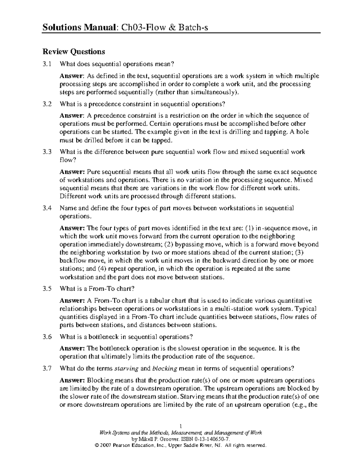 Ch03 Batch Processing Solutions - Work Systems Analysis and Management ...