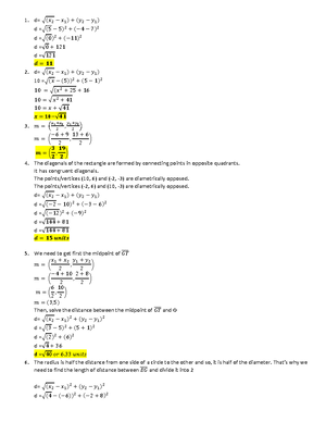 Math w6 - Week 6 Activities answers - Activity 5: Am I Away from You? 1 ...