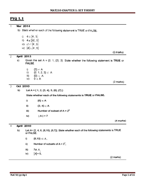 Assessment 2 MAT210 SET A - Semester March – August 2022 UNIVERSITI TEKNOLOGI MARA MELAKA ...
