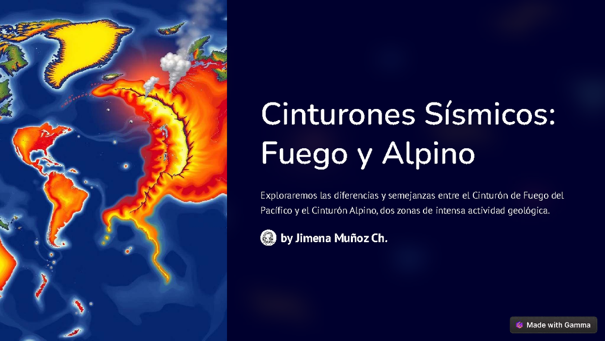 Cinturones Sísmicos: Comparativa entre Fuego y Alpino - Studocu
