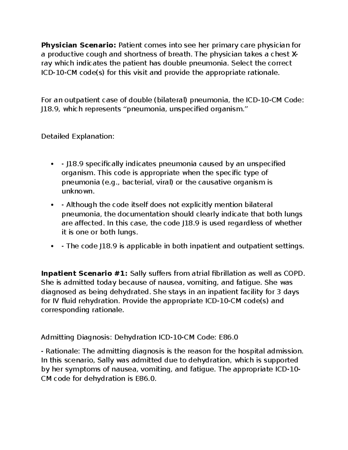 MCCG137 Final Exam ICD-10-CM Extra Coding Practice Worksheet - Studocu