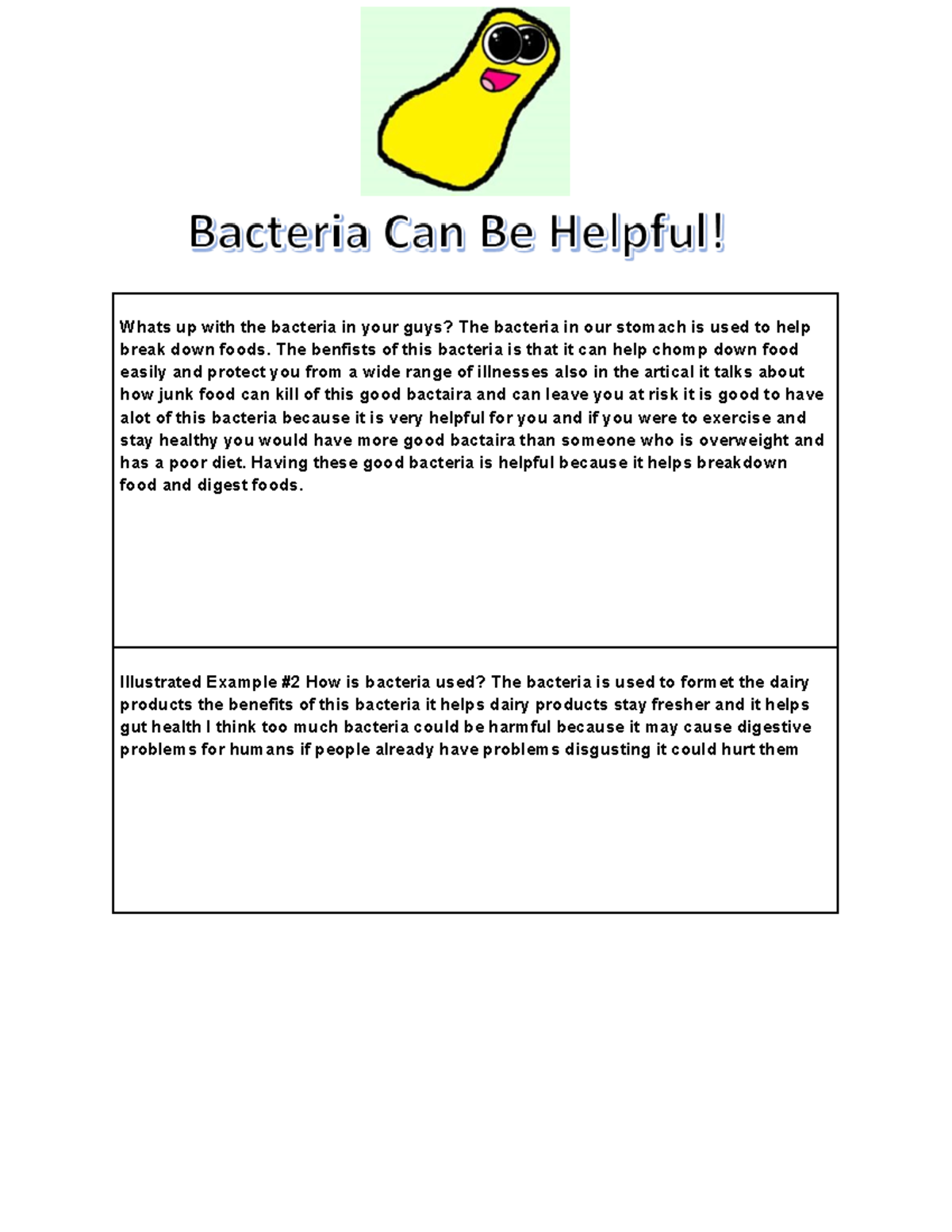 BIOL101 - Helpful Bacteria: Benefits for Digestion and Health - Studocu