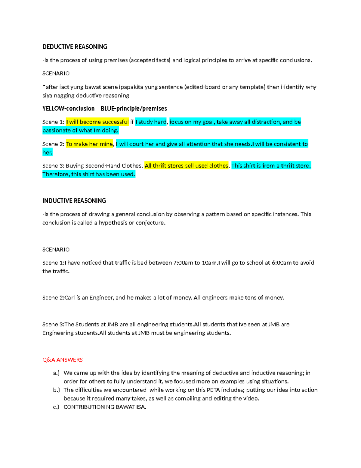 MMW PETA 3 - Deductive and Inductive Reasoning Scenarios - Studocu