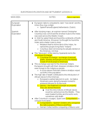 Grade 8 Lesson 3 (The English Colonies) - THE ENGLISH COLONIES IN NORTH ...