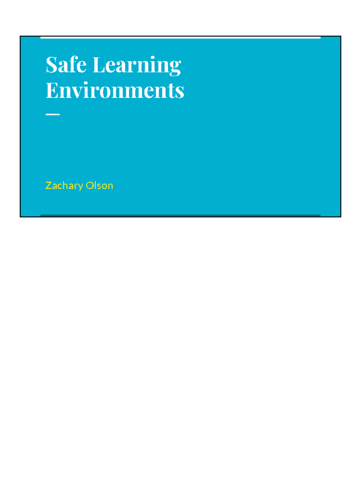 Safe Learning Environments: Strategies & Protocols for Classroom Safety ...