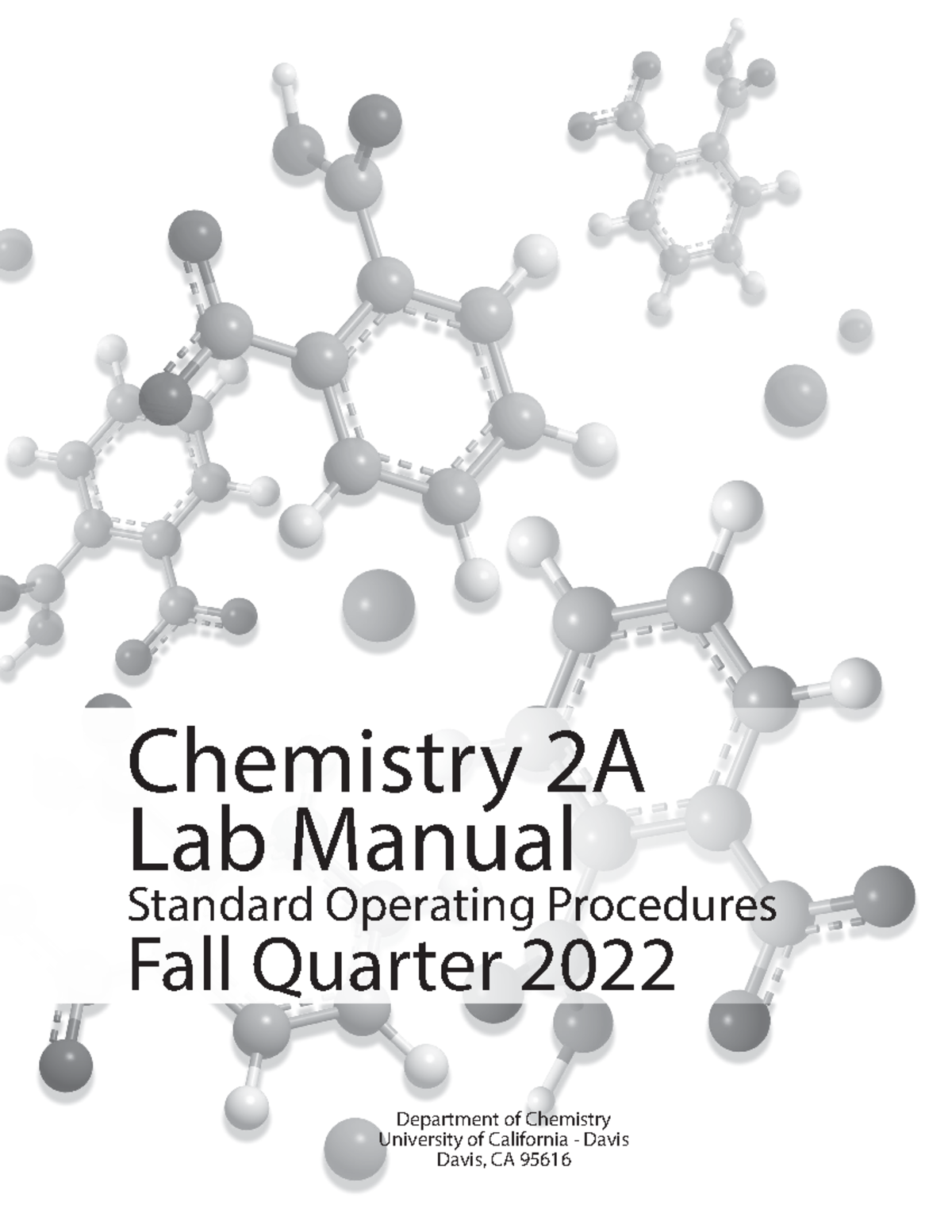 Chem 2A Lab Manual: Safety Procedures & Experiment Guidelines - Studocu