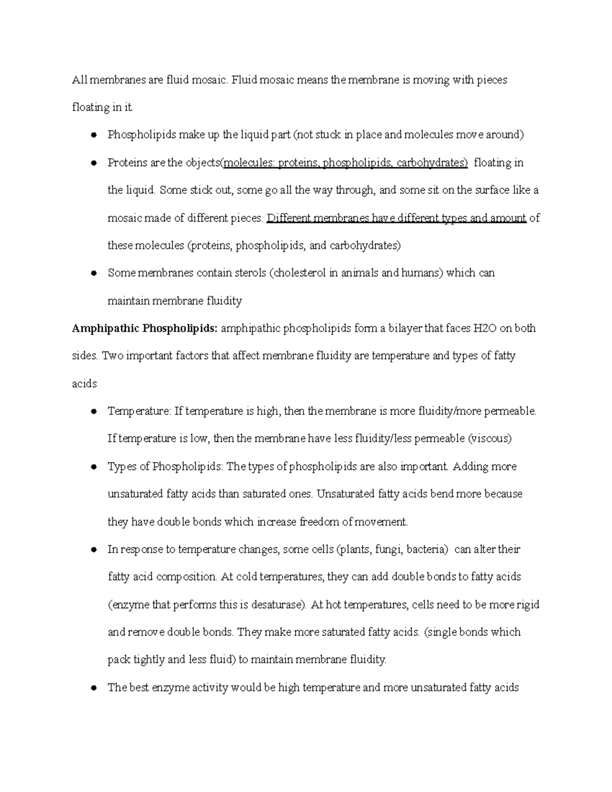 Cell Membrane Structure and Function: A Comprehensive Overview - Studocu