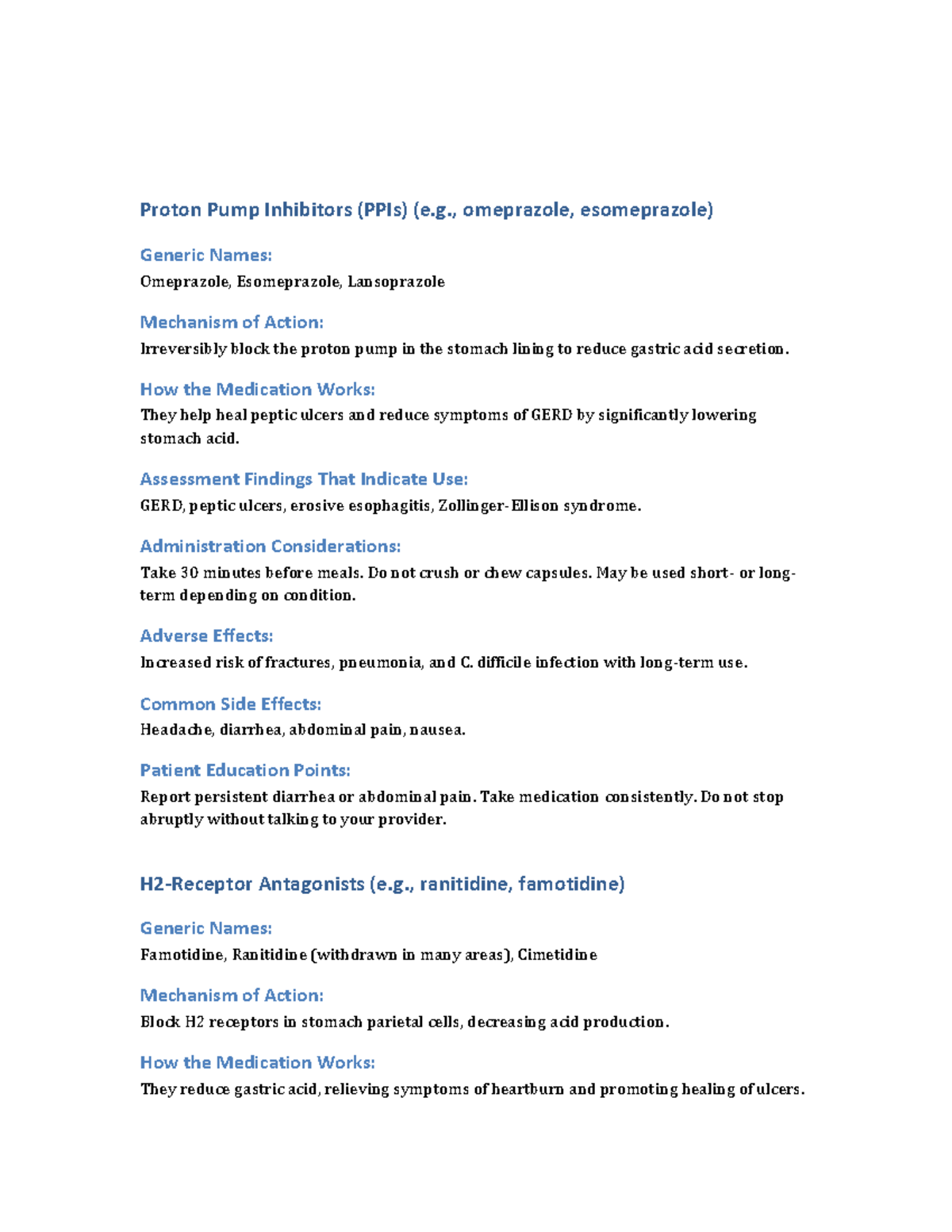 Pharm I Module 8: Overview of Medications and Their Mechanisms - Studocu