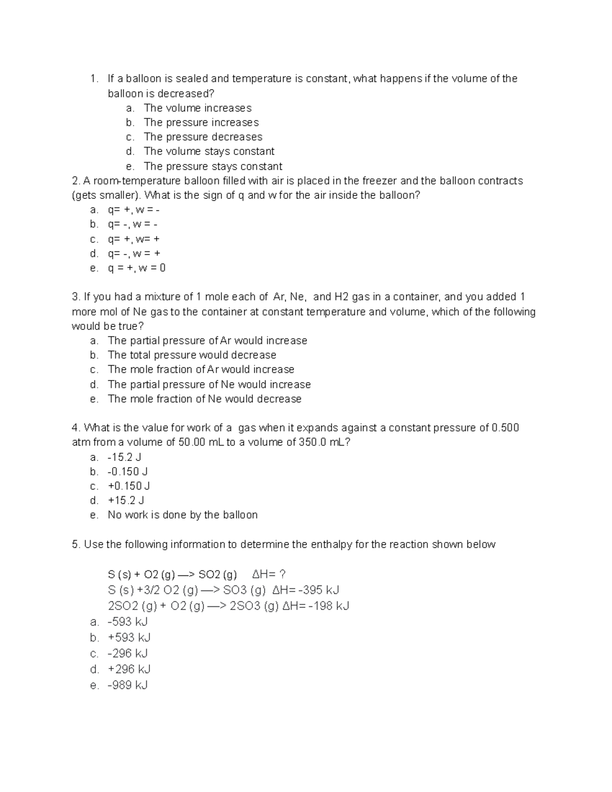 CHEM 104 - Exam 3 Answers and Key Solutions - Studocu