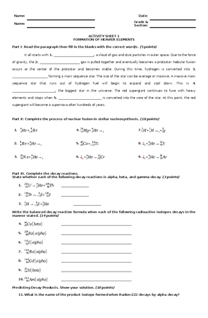 Science 10 Week 6 Q4 - module - Written by: JENNIFER T. BAGUIO ...