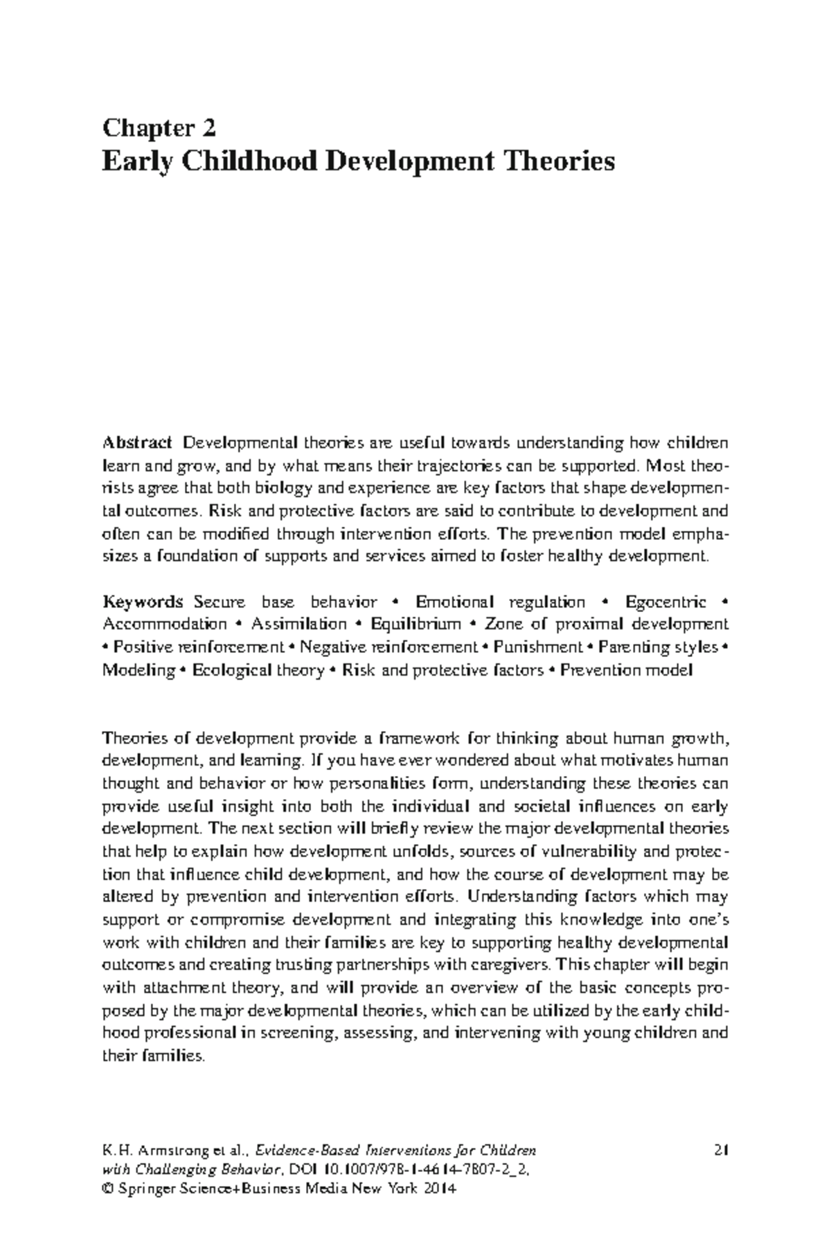 9781461478065-c1 - Extra learning materials - 21 Abstract Developmental ...
