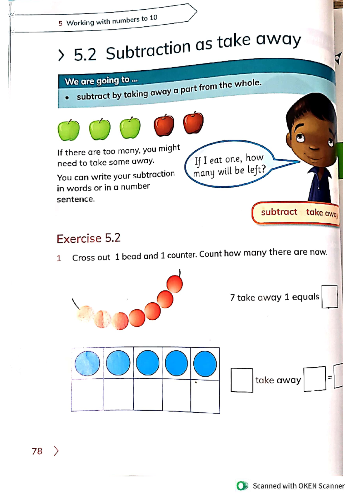 Working with Numbers to 10: Subtraction as Take Away (5.2) - Studocu