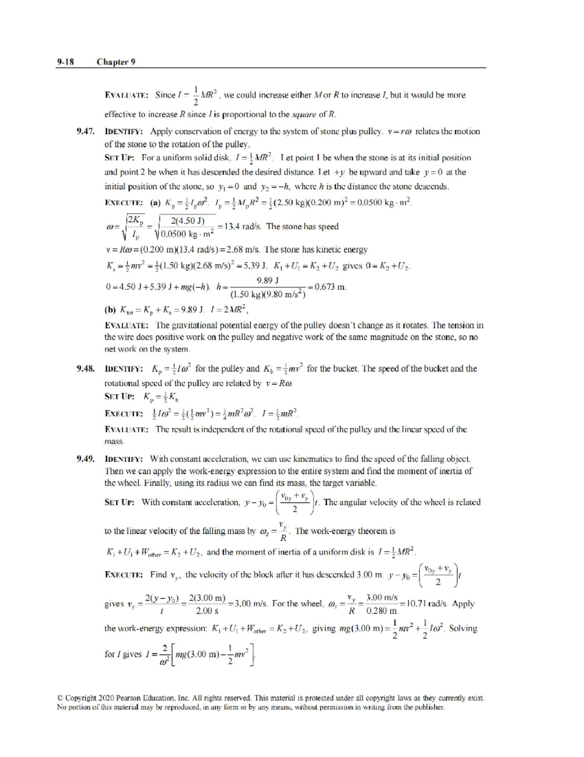 Chapter 9: Energy Conservation and Motion in Pulley Systems - University Physics - Studocu
