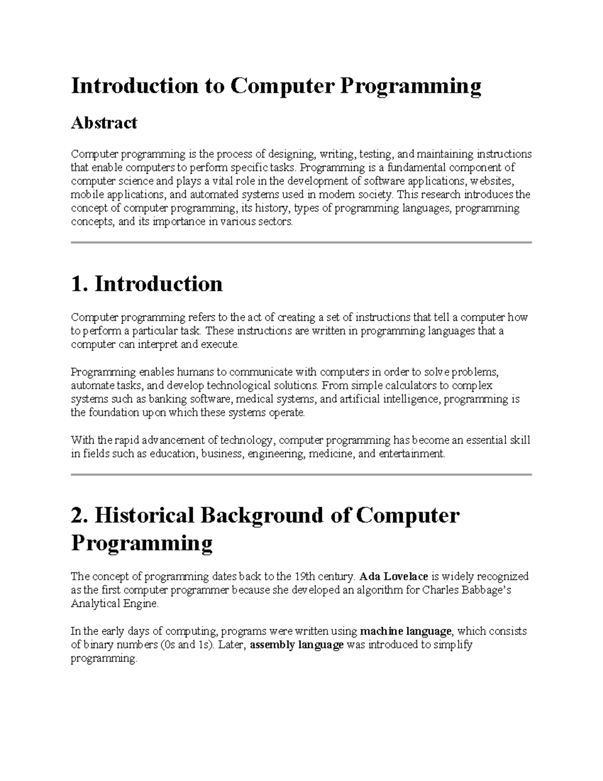 CS101: Introduction to Computer Programming Concepts and History - Studocu