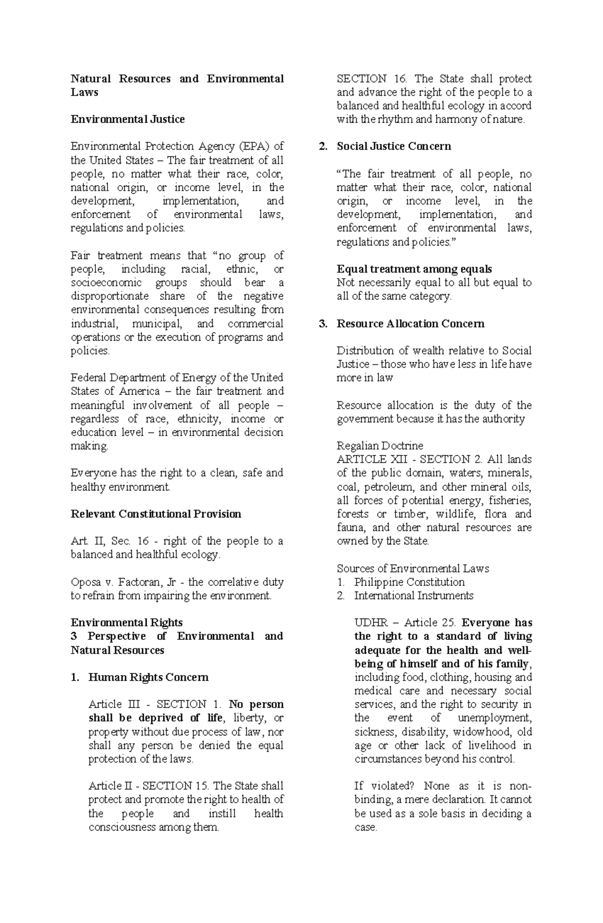 Natural Resources and Environmental Laws: A Comprehensive Overview ...