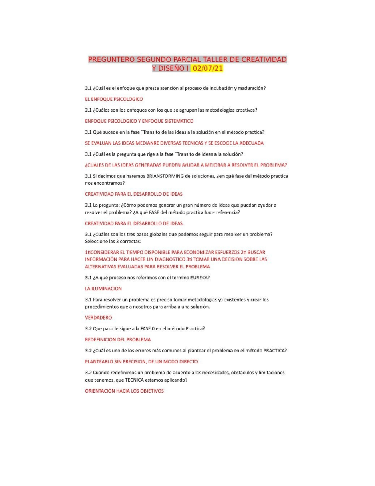 Taller dyc 2 - Taller de Creatividad Y Diseño I - Studocu