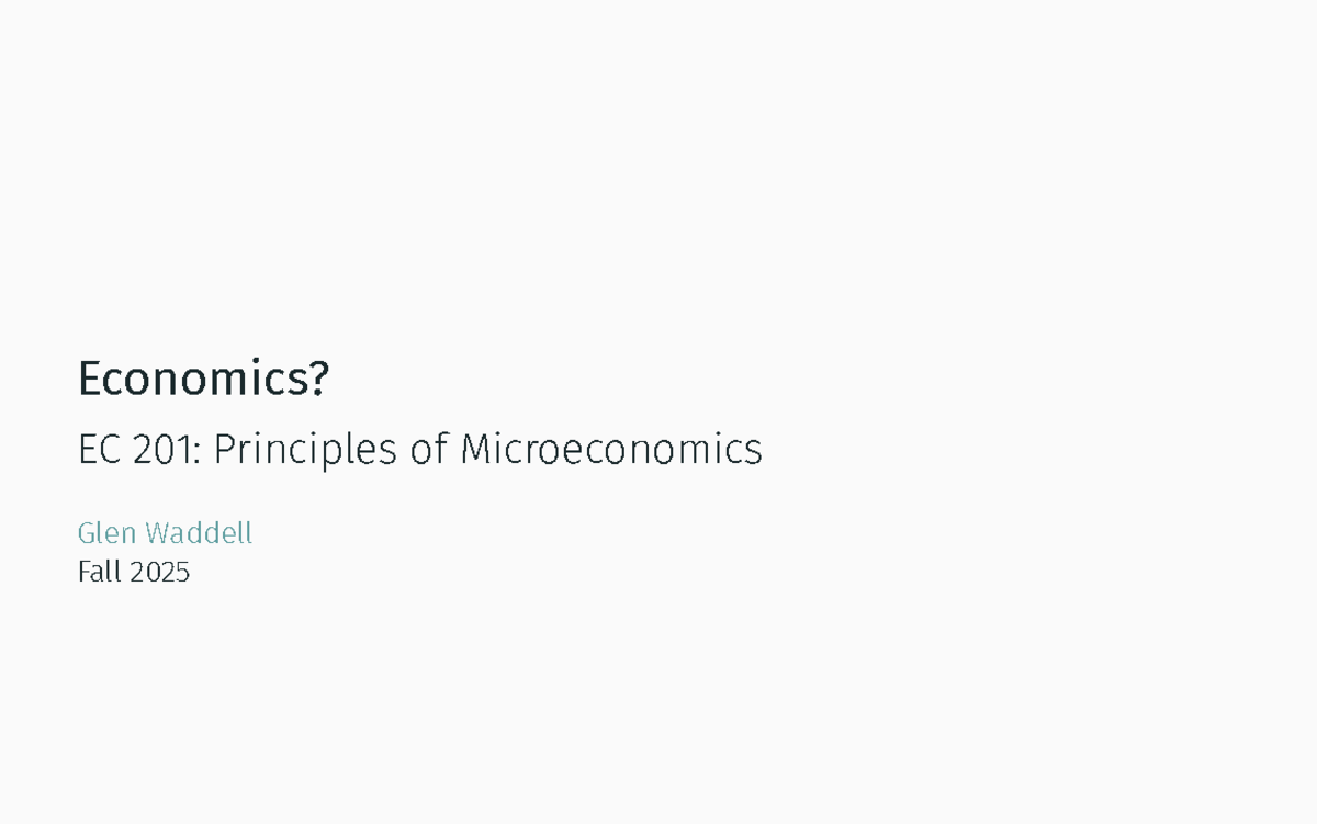 EC 201: Principles of Microeconomics Overview & Critical Thinking Guide ...