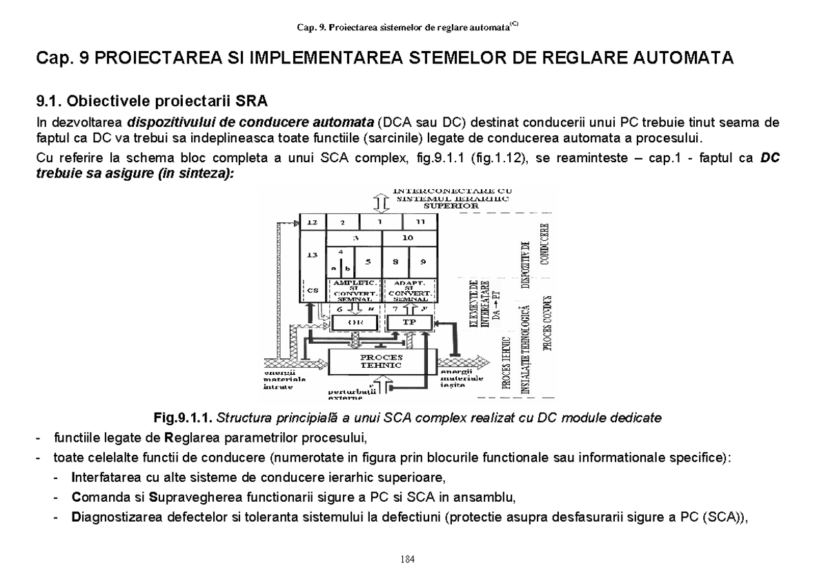 Capitole de Prelegere - Proiectarea și Implementarea SRA - 2018 - Studocu