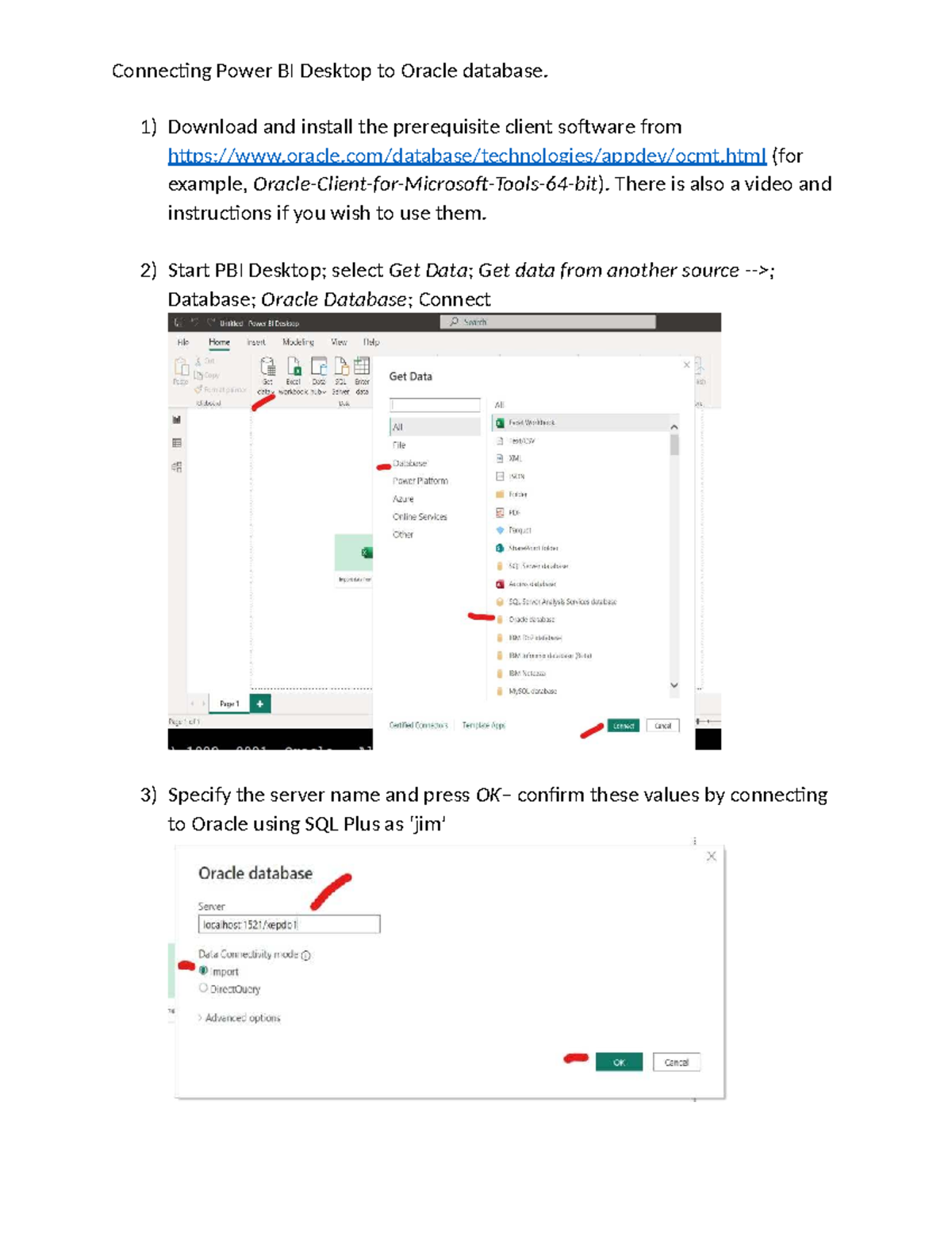 Connecting Power BI Desktop to Oracle DB: Step-by-Step Guide - Studocu