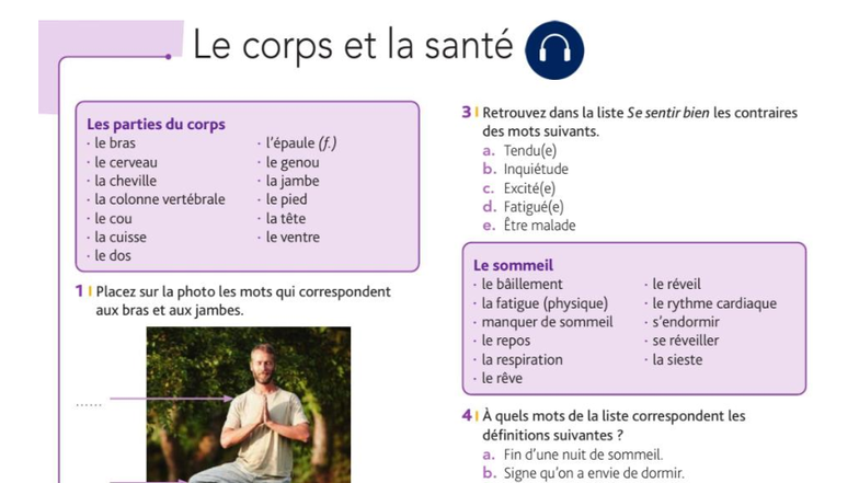 Vocabulaire de la Santé 2: Mots et Expressions Essentielles - Studocu