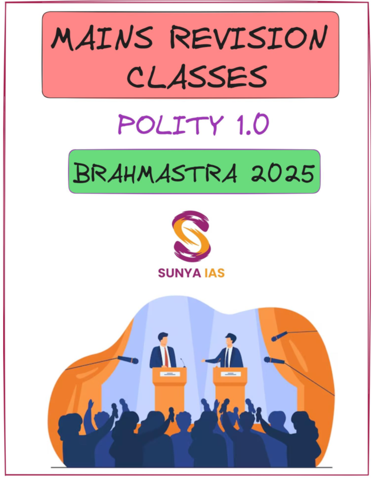 Mains Boot Camp - Polity - Session 1 - SUNYA IAS Revision Notes - Studocu