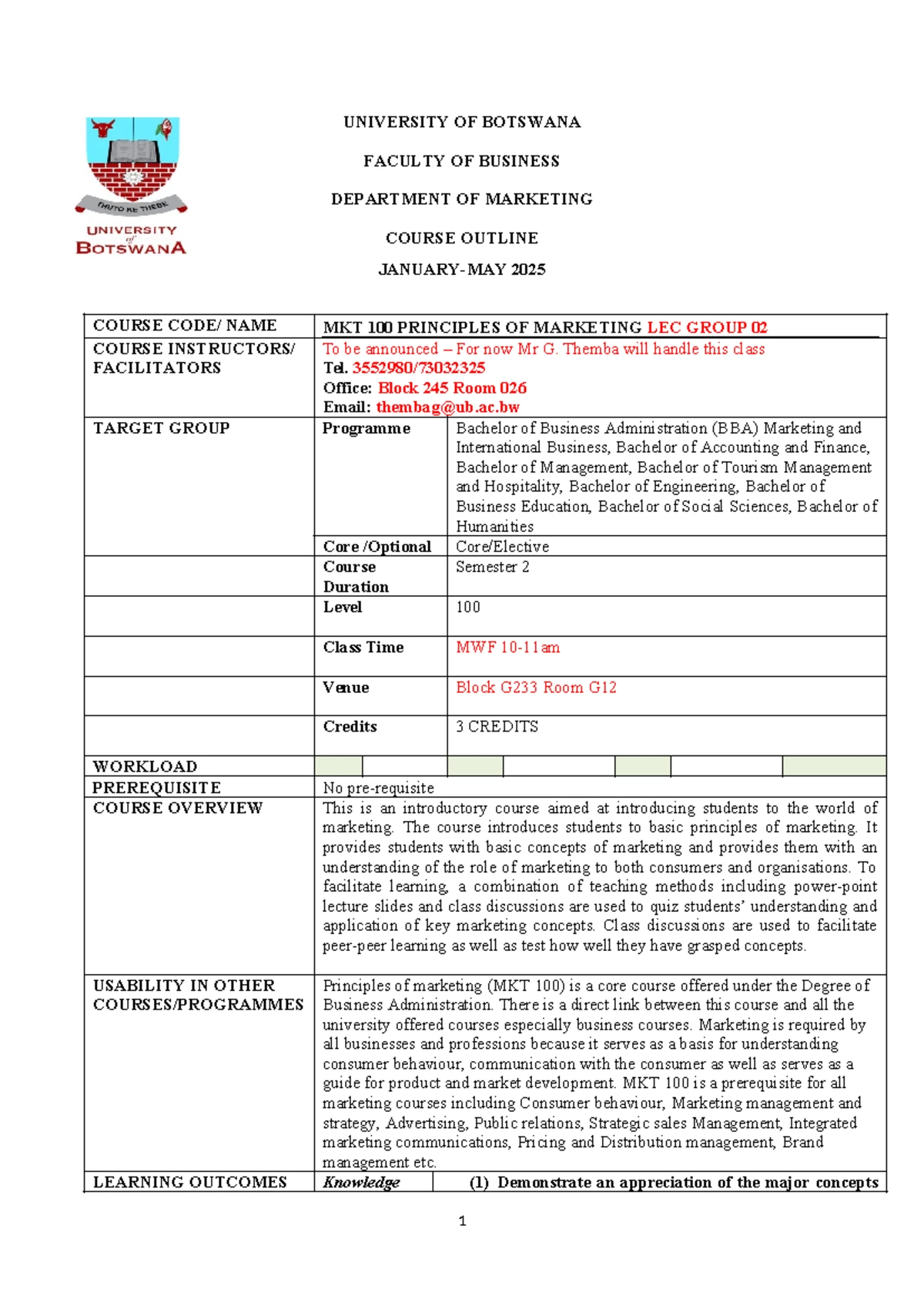 CSI142 Object Oriented Programming Course Outline 2024 - Studocu